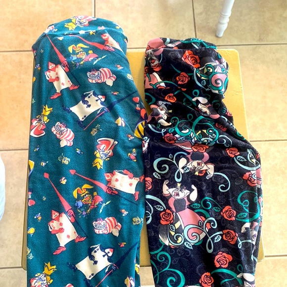 LuLaRoe | Pants & Jumpsuits | Disney Os Lularoe Alice In Wonderland ...